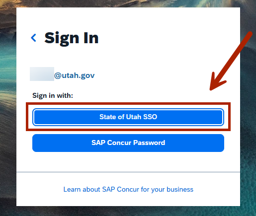 Log into Concur | Division of Finance